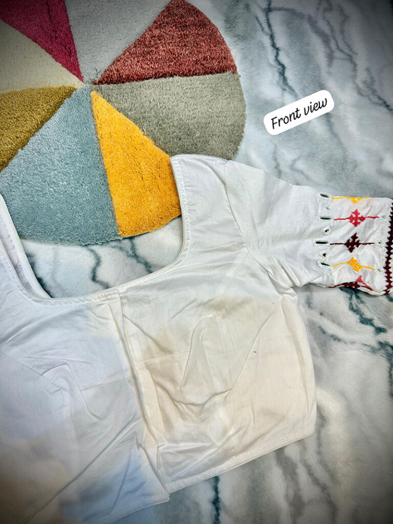 Handcrafted Cutch Work Blouse |b37 - Bajrangi Blouses